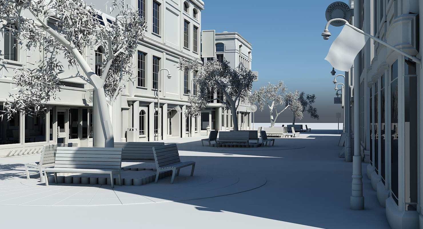 Shopping Center - 3D Model by Giimann