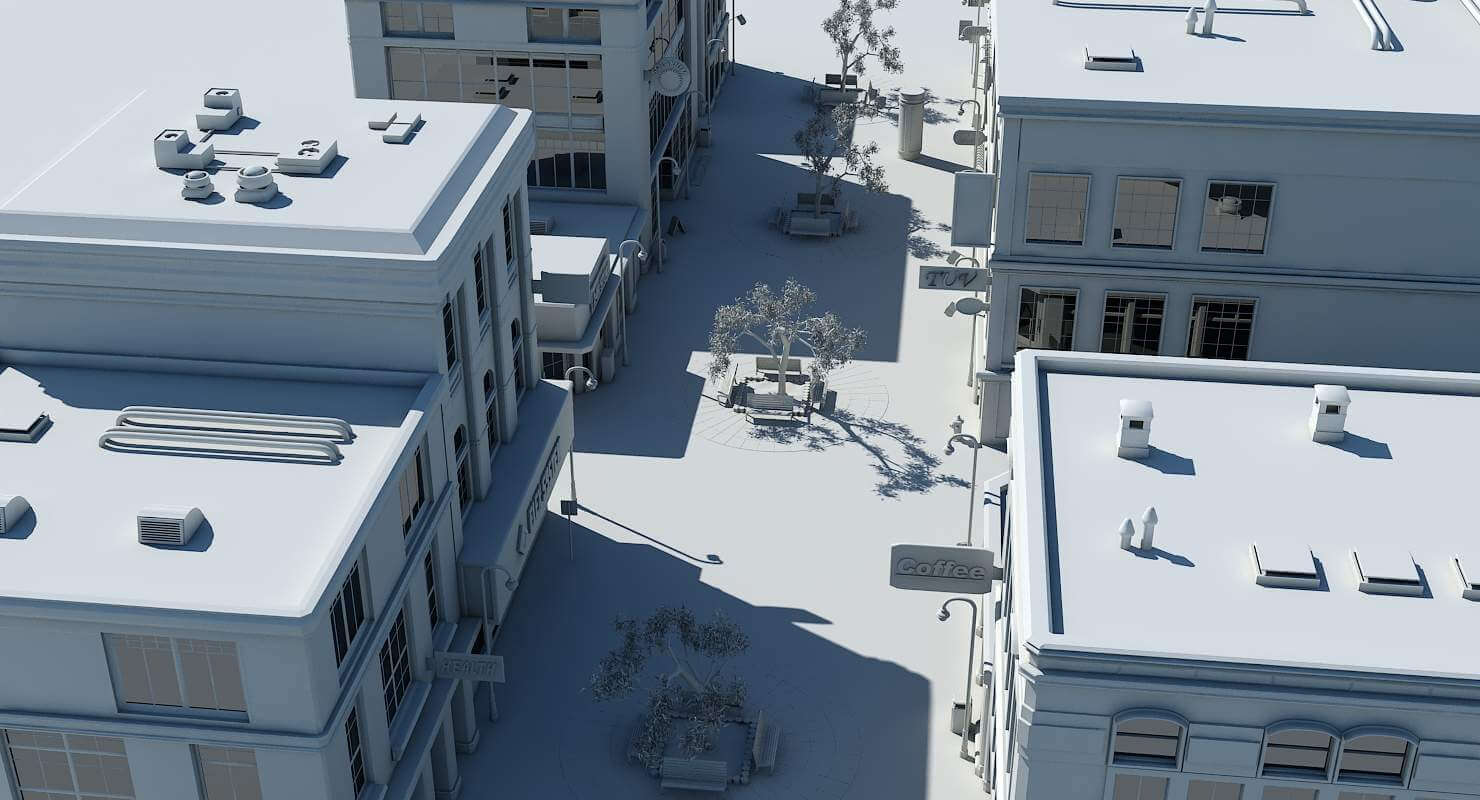 Shopping Center - 3D Model by Giimann