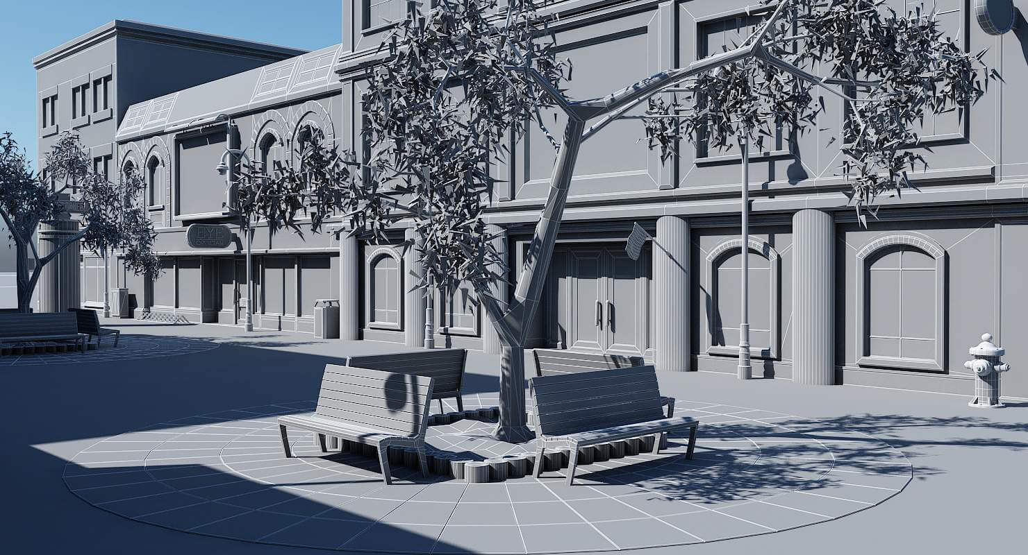 Shopping Center - 3D Model by Giimann