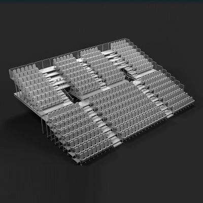 Theatre Raked Seating - 3D Model by Giimann