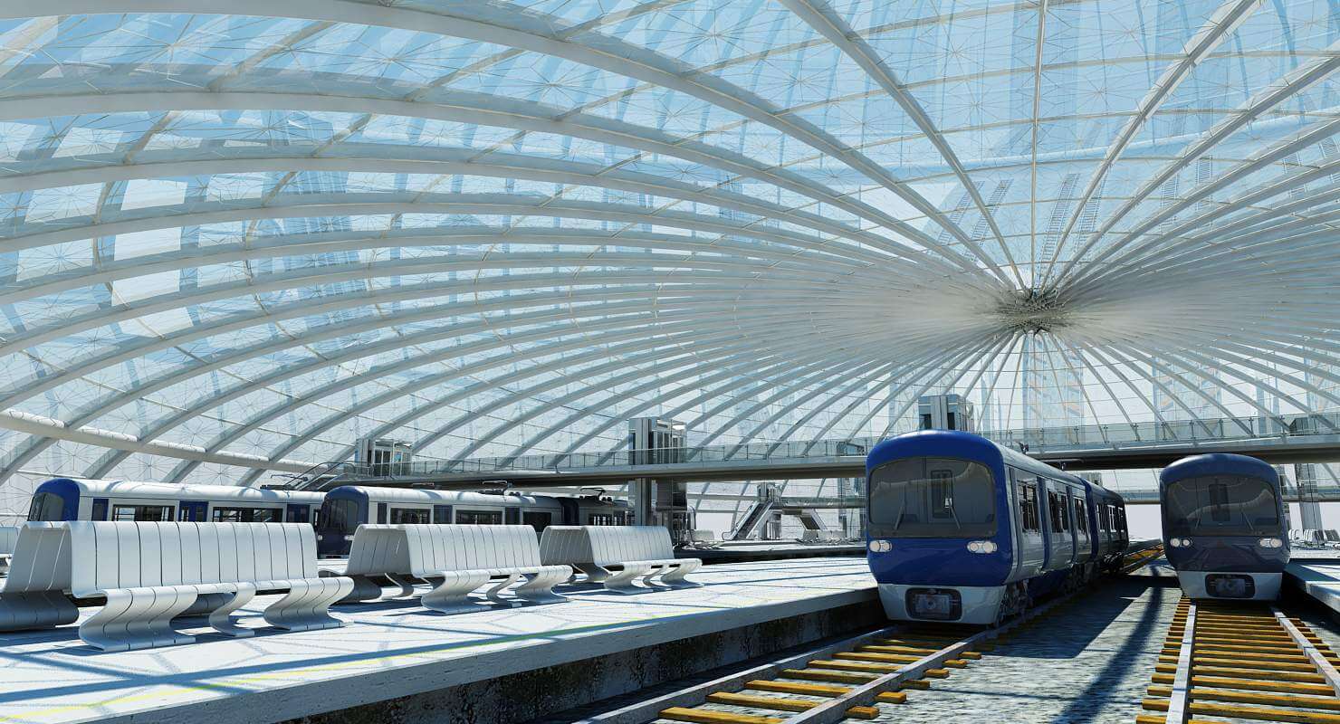 Train Station Building Interior - 3D Model by Giimann