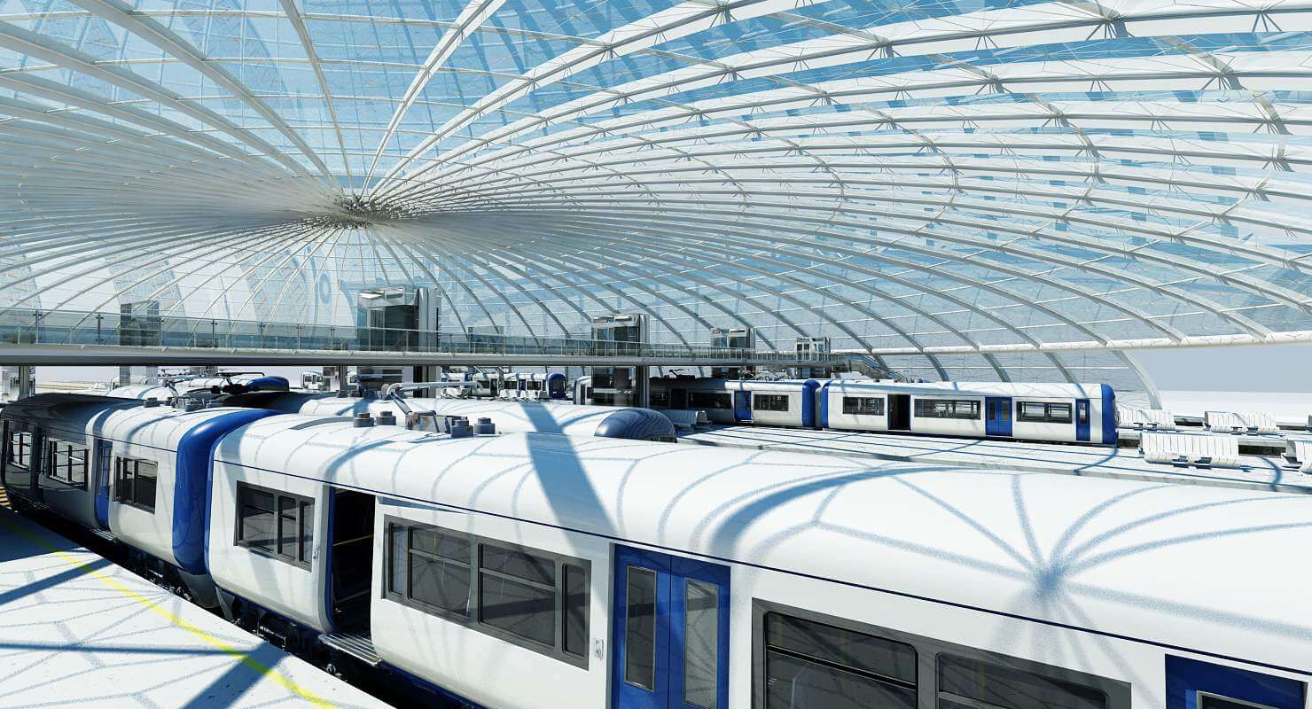 Train Station Building Interior - 3D Model by Giimann