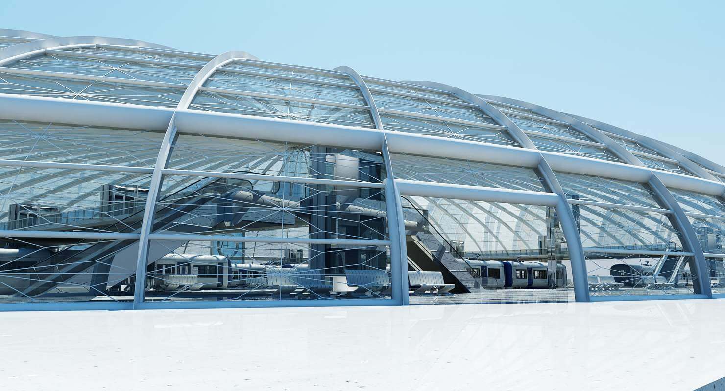 Train Station Building Interior - 3D Model by Giimann