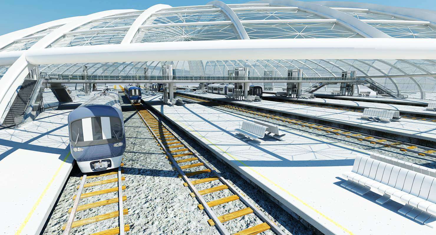 Train Station Building Interior - 3D Model by Giimann