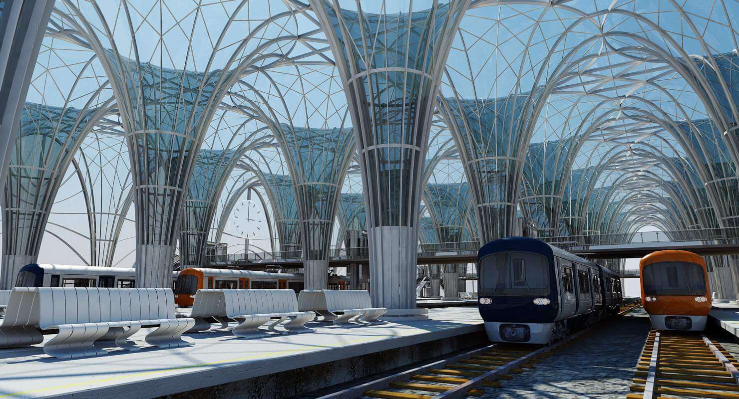 Train Station Building Interior - 3D Model by Giimann