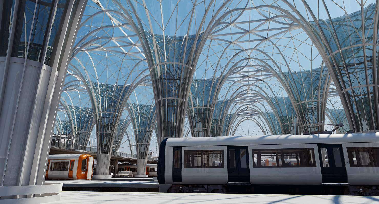 Train Station Building Interior - 3D Model by Giimann
