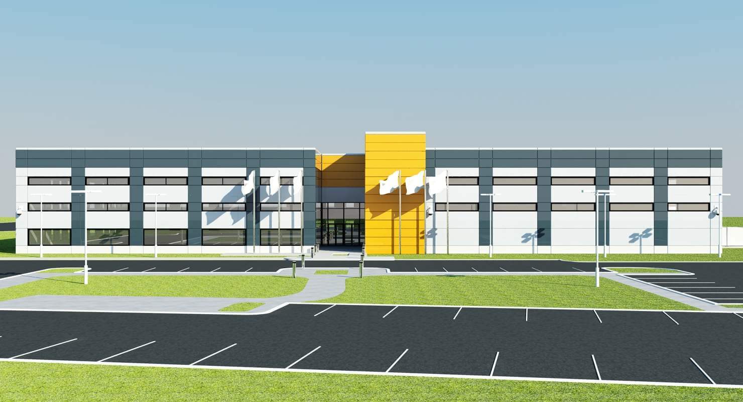 Warehouse Building Exterior - 3D Model by Giimann