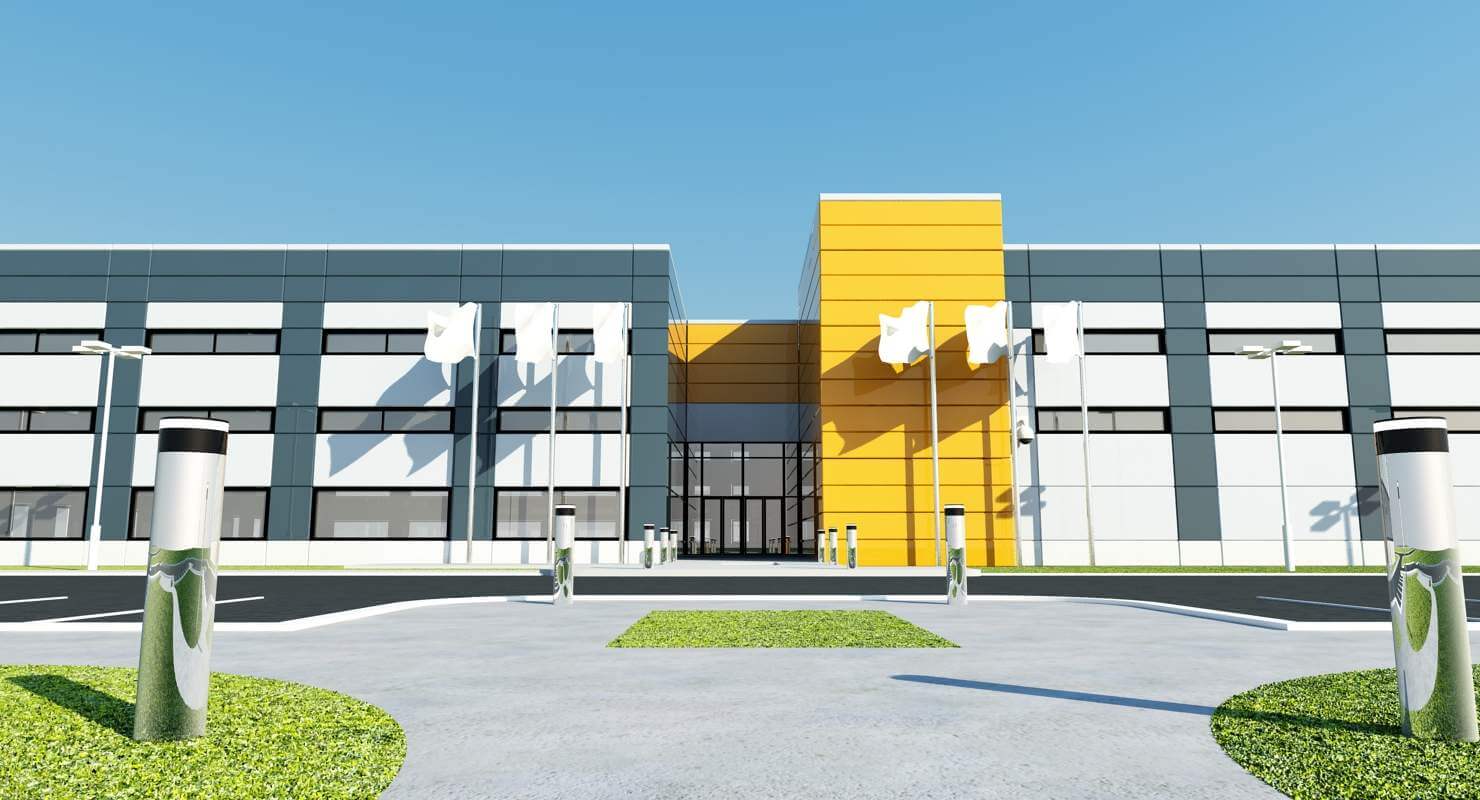 Warehouse Building Exterior - 3D Model by Giimann