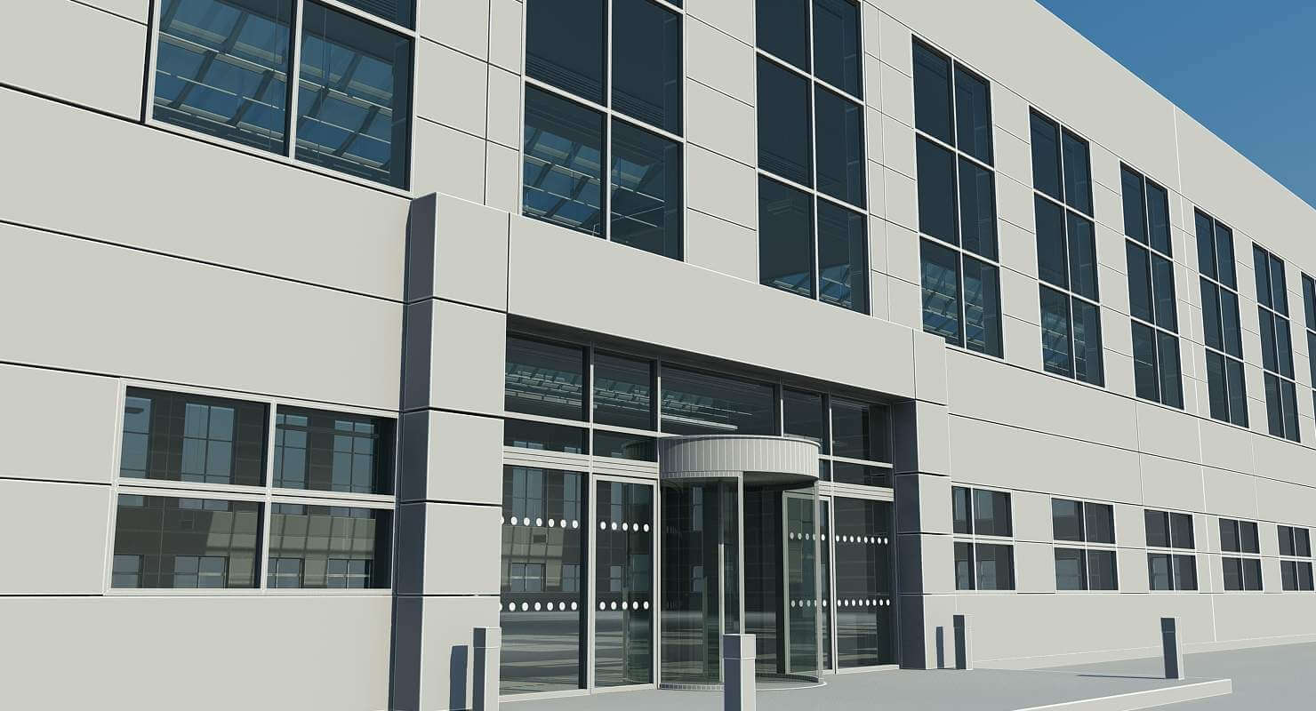 Warehouse Building Interior And Exterior - 3D Model by Giimann