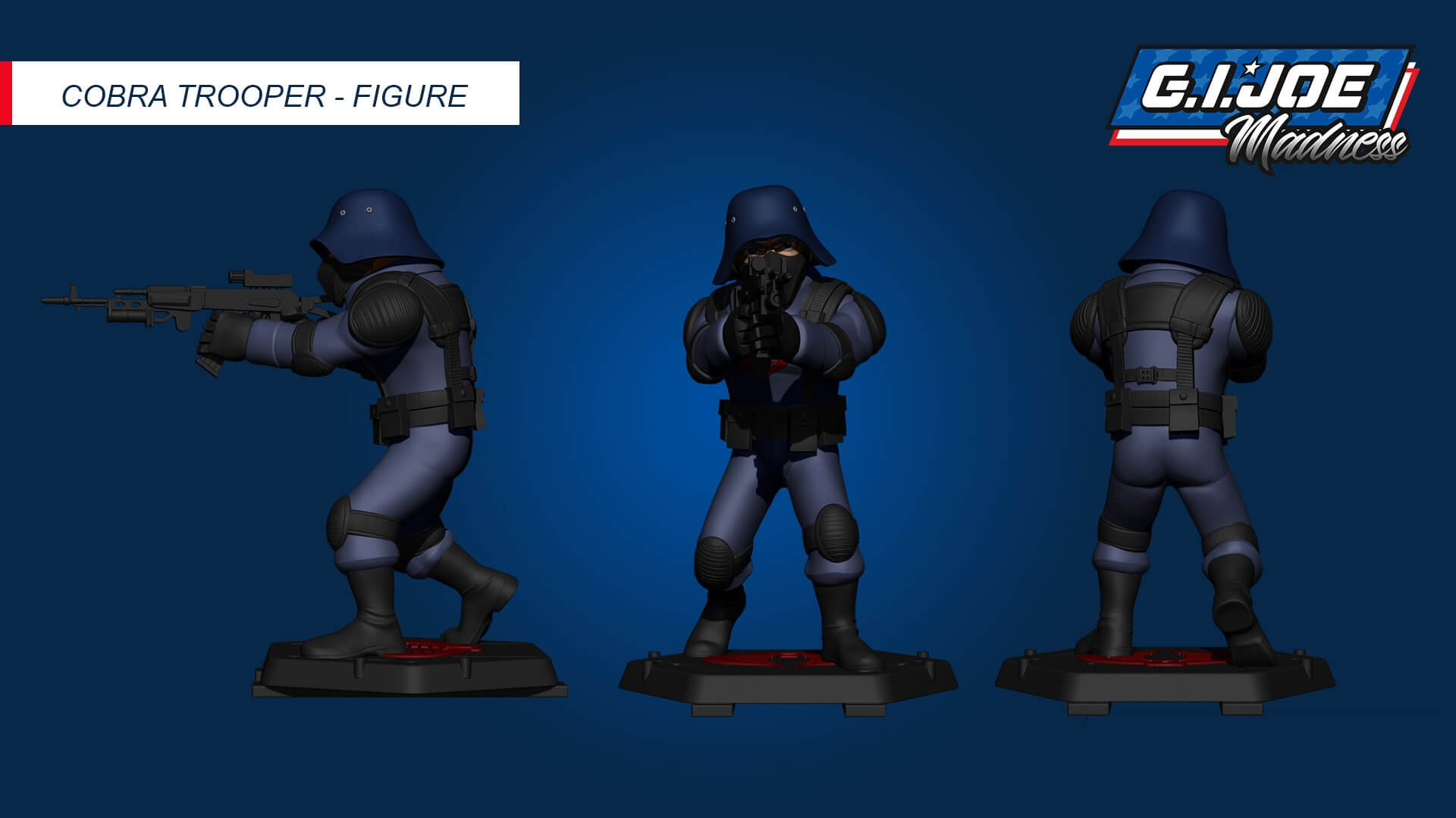 GI JOE Characters Cobra Tropper Full Figure - 3D Model by GIJOEmadness