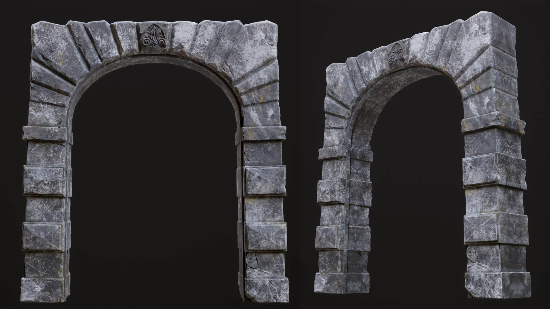 Fortress Stone Arch - 3D Model by Gilded 8