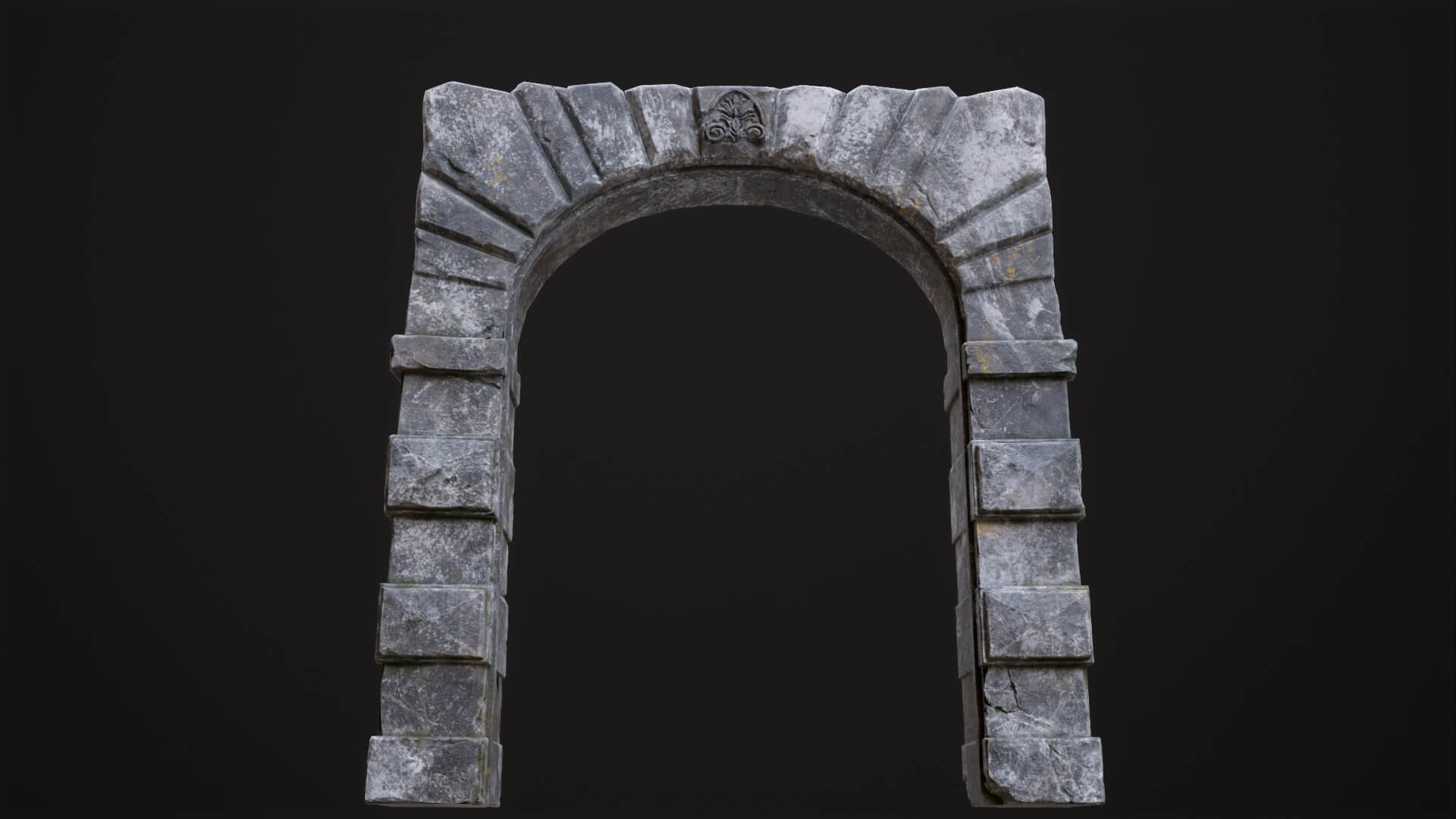 Fortress Stone Arch - 3D Model by Gilded 8