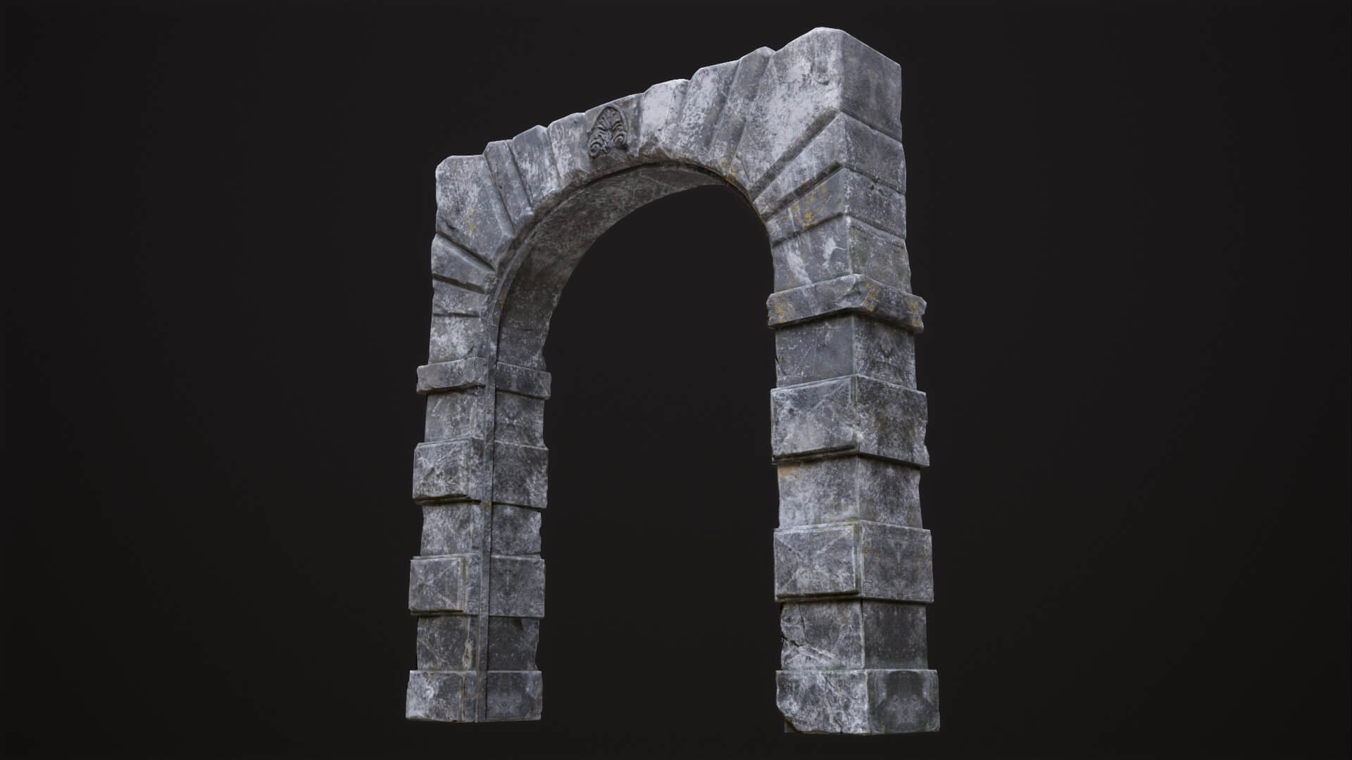 Fortress Stone Arch - 3D Model by Gilded 8