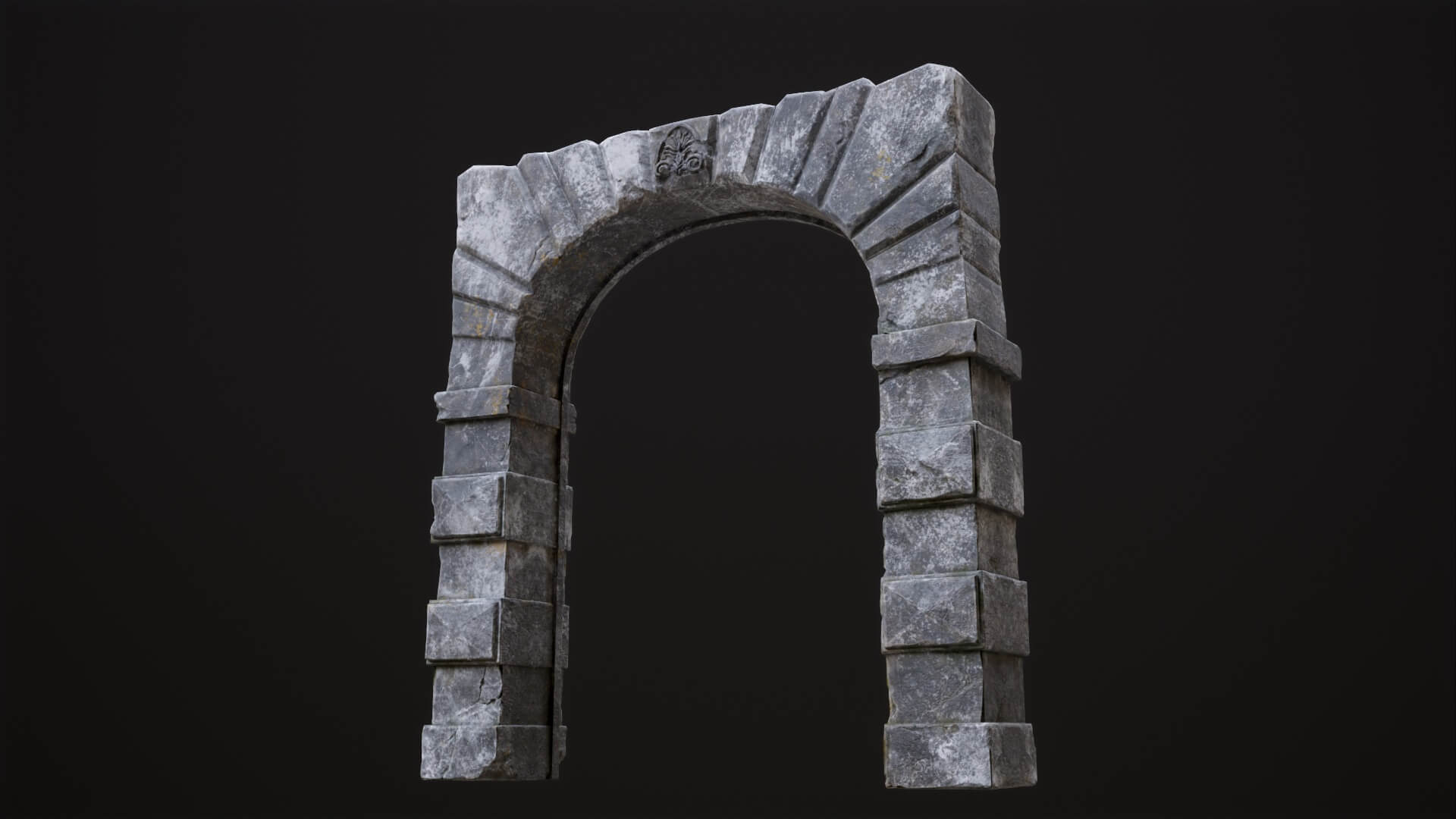 Fortress Stone Arch - 3D Model by Gilded 8
