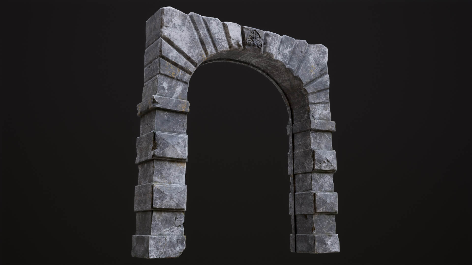 Fortress Stone Arch - 3D Model by Gilded 8