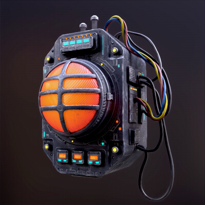 Sci-Fi Signal Light 3D Model by Gilded 8