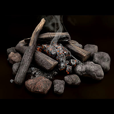 The Bonfire Fire Pit with Logs and Rocks - 3D Model by Gilded 8