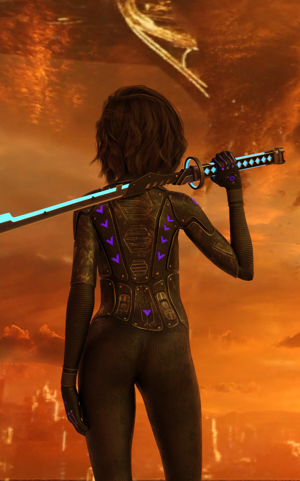 Alita Battle Angel 3D Desktop HD Wallpaper