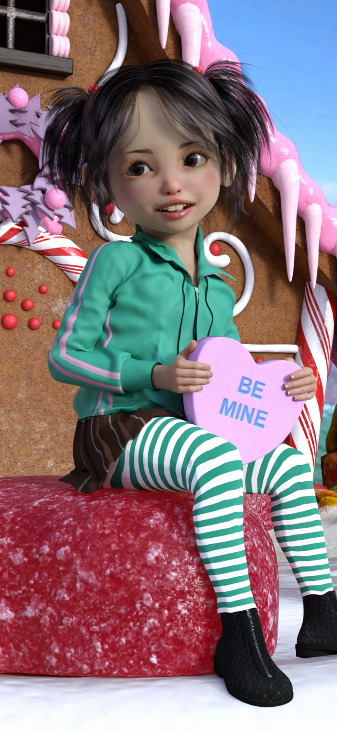 Be My Valentine 3D Desktop HD Wallpaper