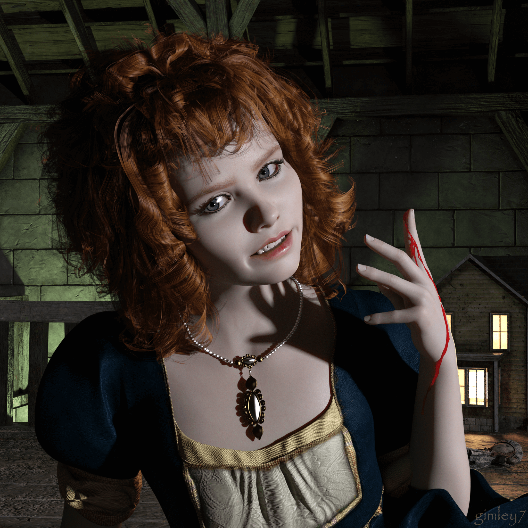 Claudia 3D Render, Digital Art by gimley