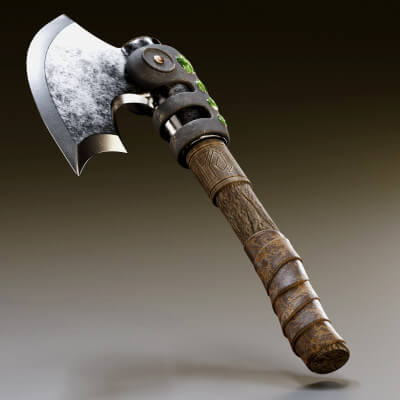 Magic Axe - 3D Model by giovanikadmos