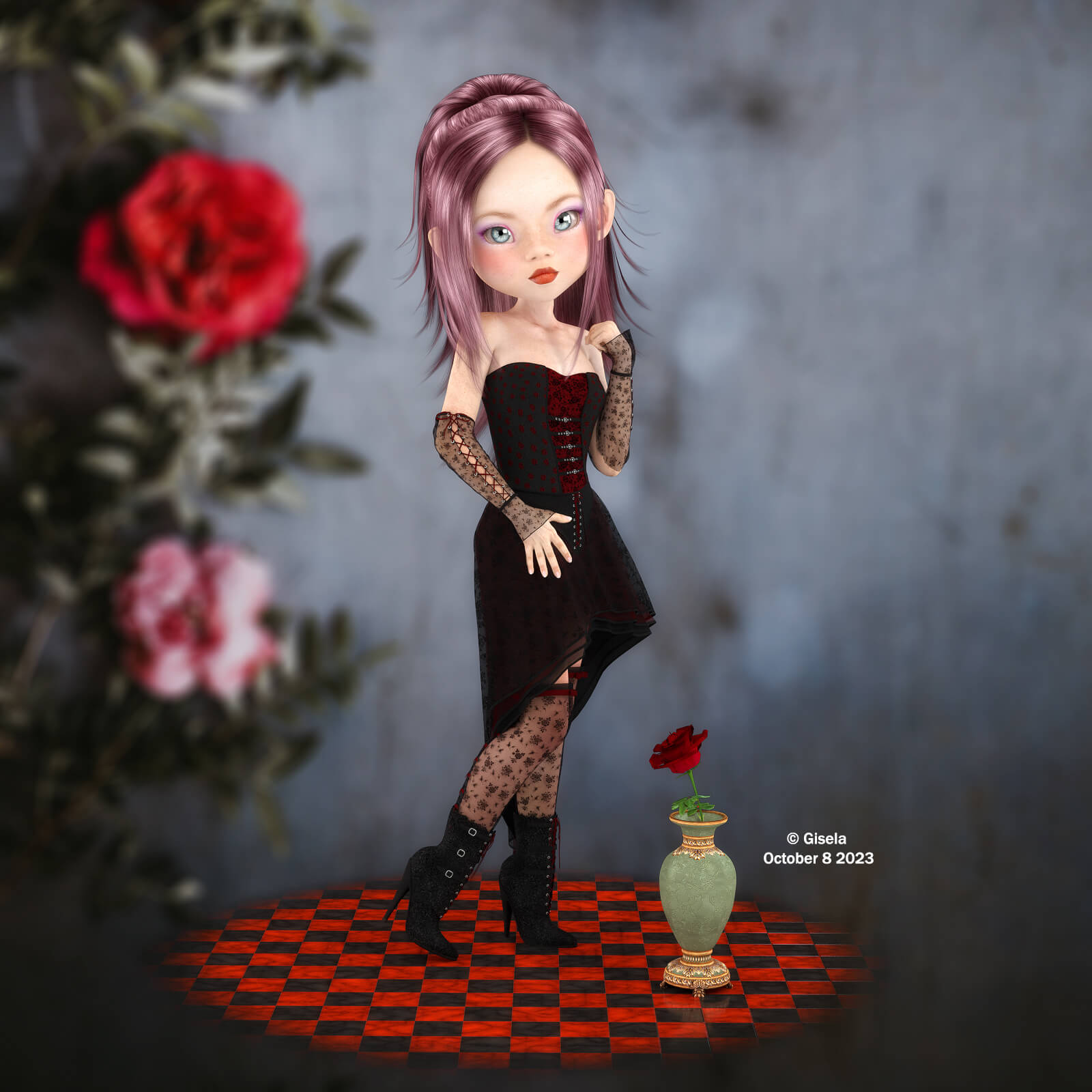 Pretty 1 3D Render, Digital Art by Gise