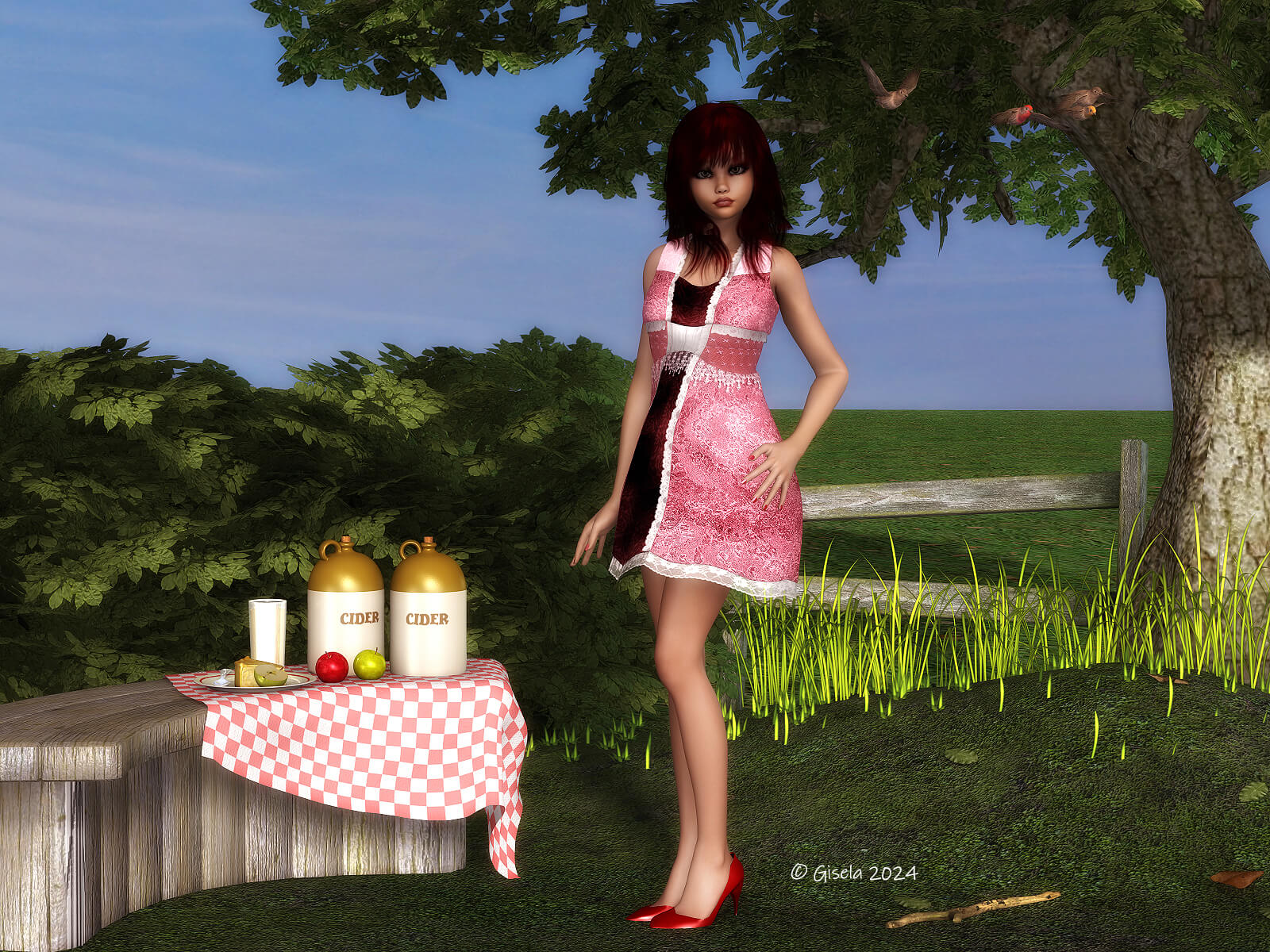 Aiko 3D Render, Digital Art by Gise