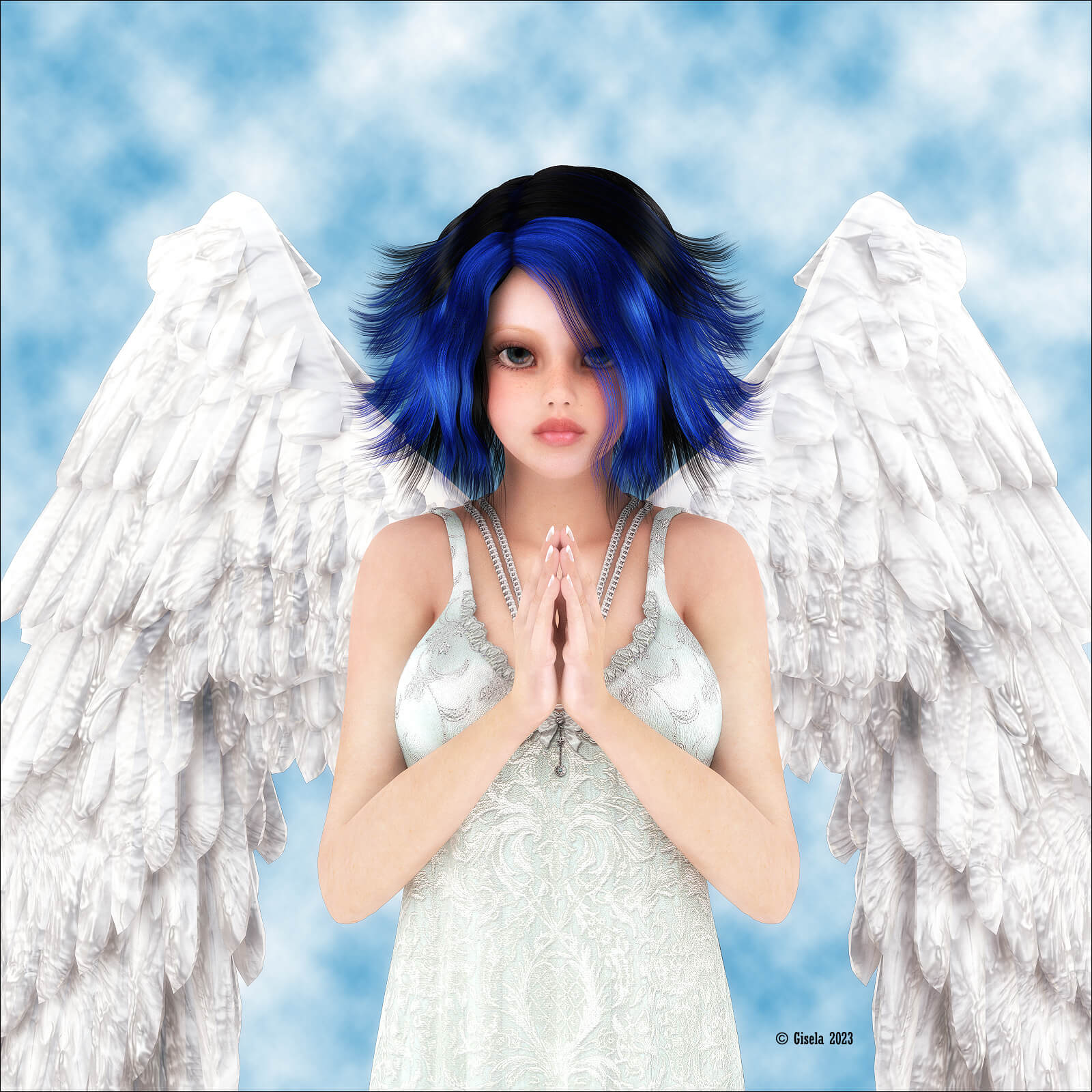 Angel Of God 3D Render, Digital Art by Gise