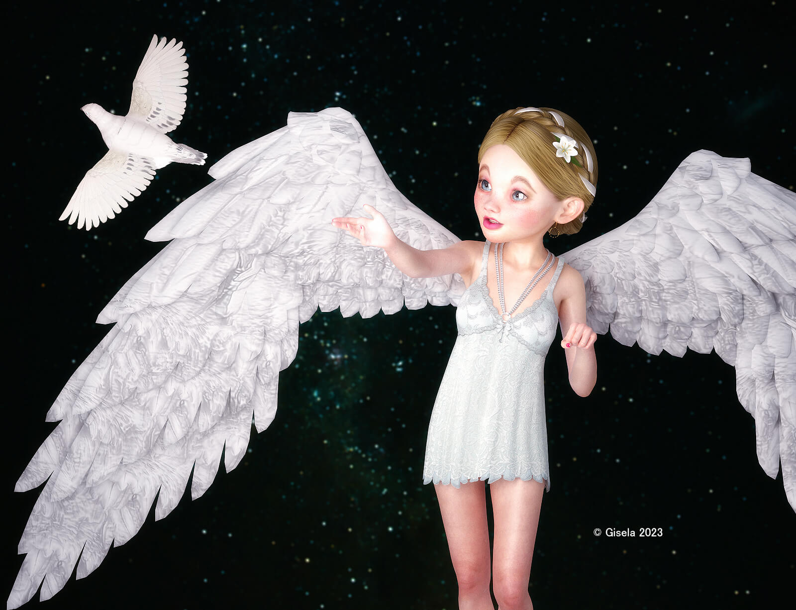 Angelic 3D Render | RenderHub Gallery