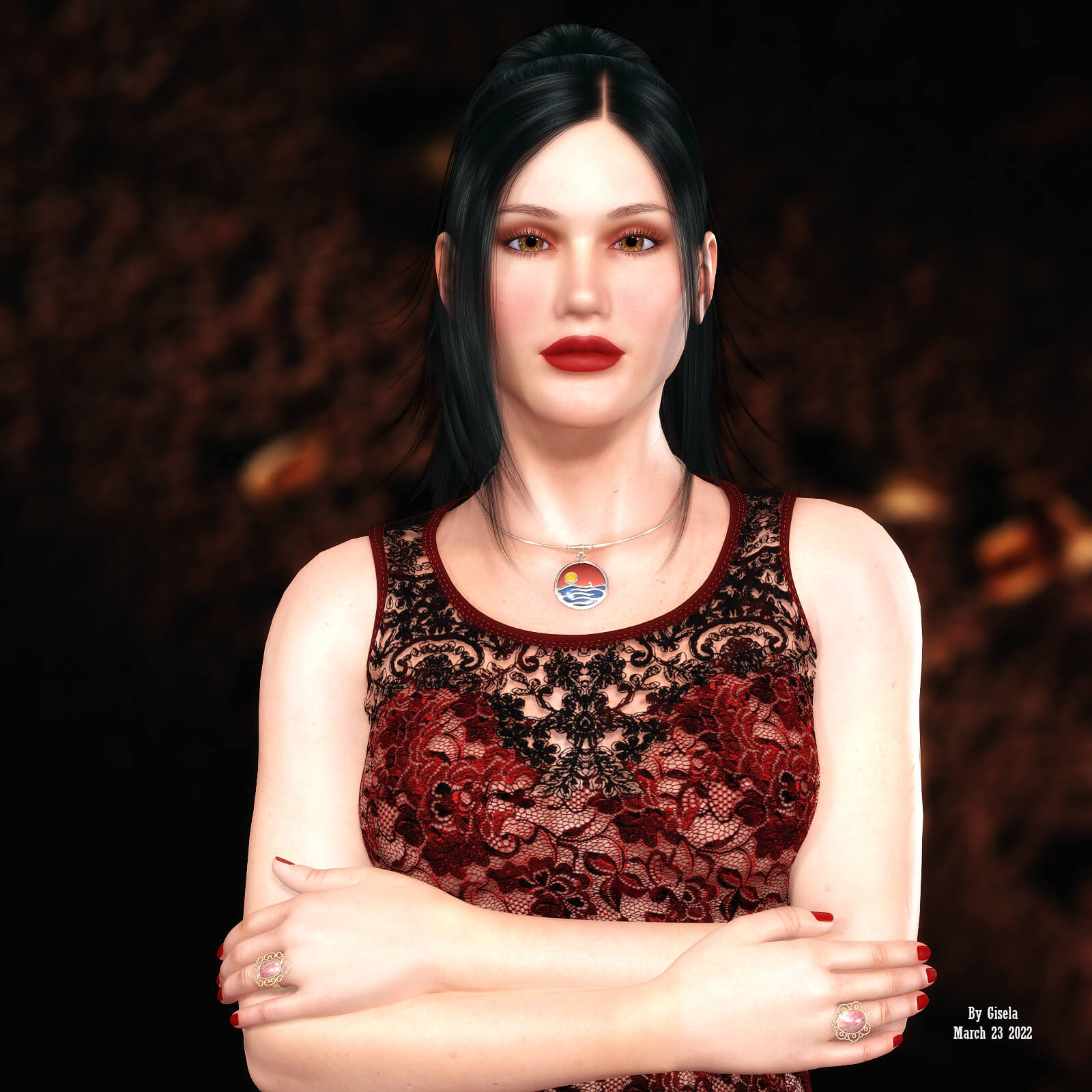 Another Dawm Portrait 3D Render, Digital Art by Gise