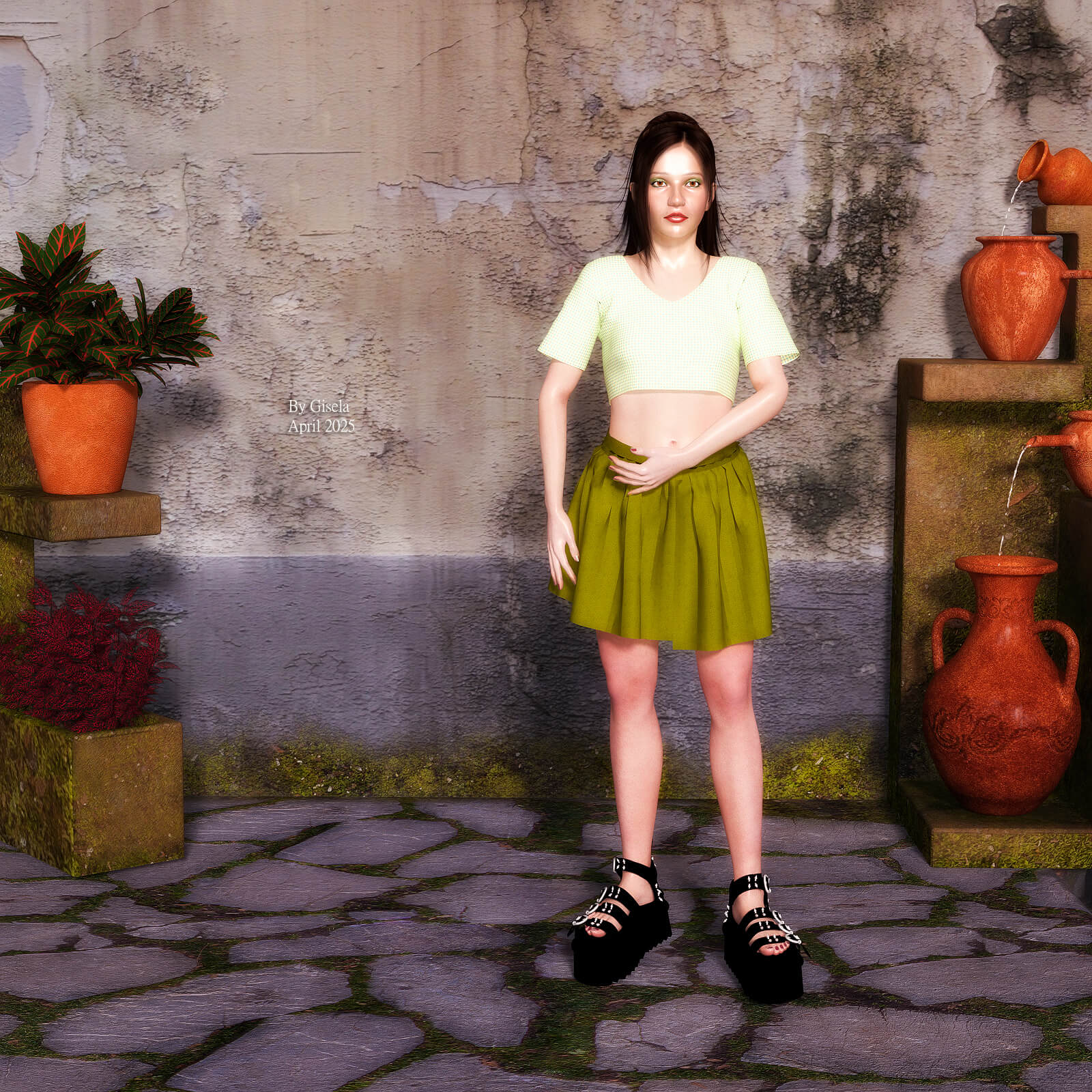 Antonia Again 3D Render, Digital Art by Gise