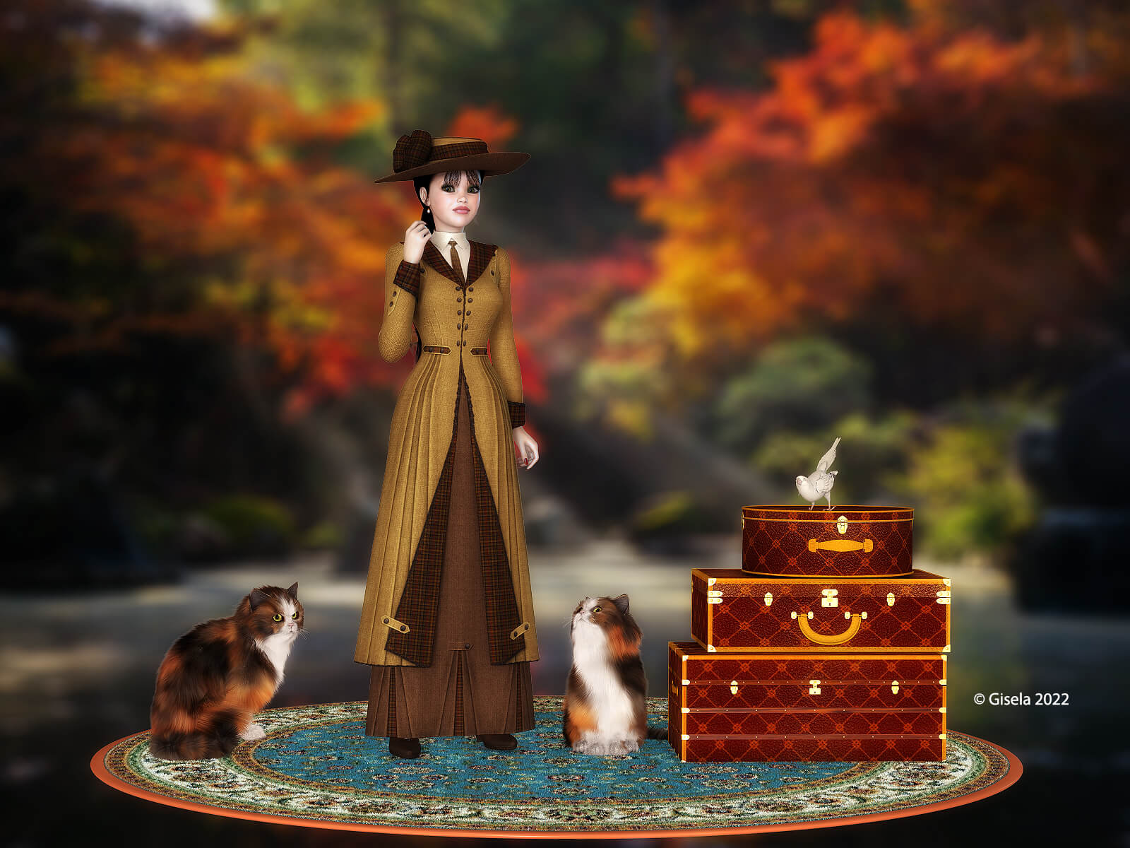 Bon Voyage 3D Render, Digital Art by Gise