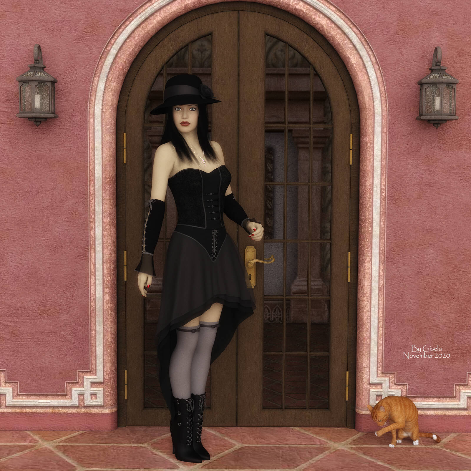 Dark Rose 2 3D Render | RenderHub Gallery