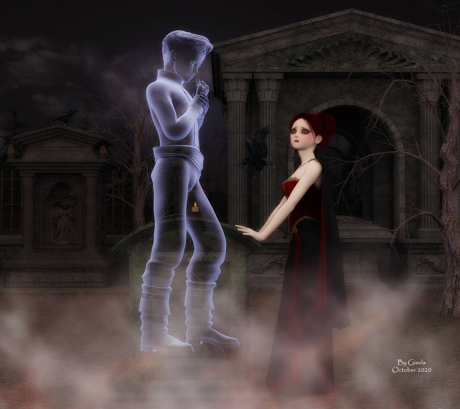 I Miss you 3D Render, Digital Art by Gise