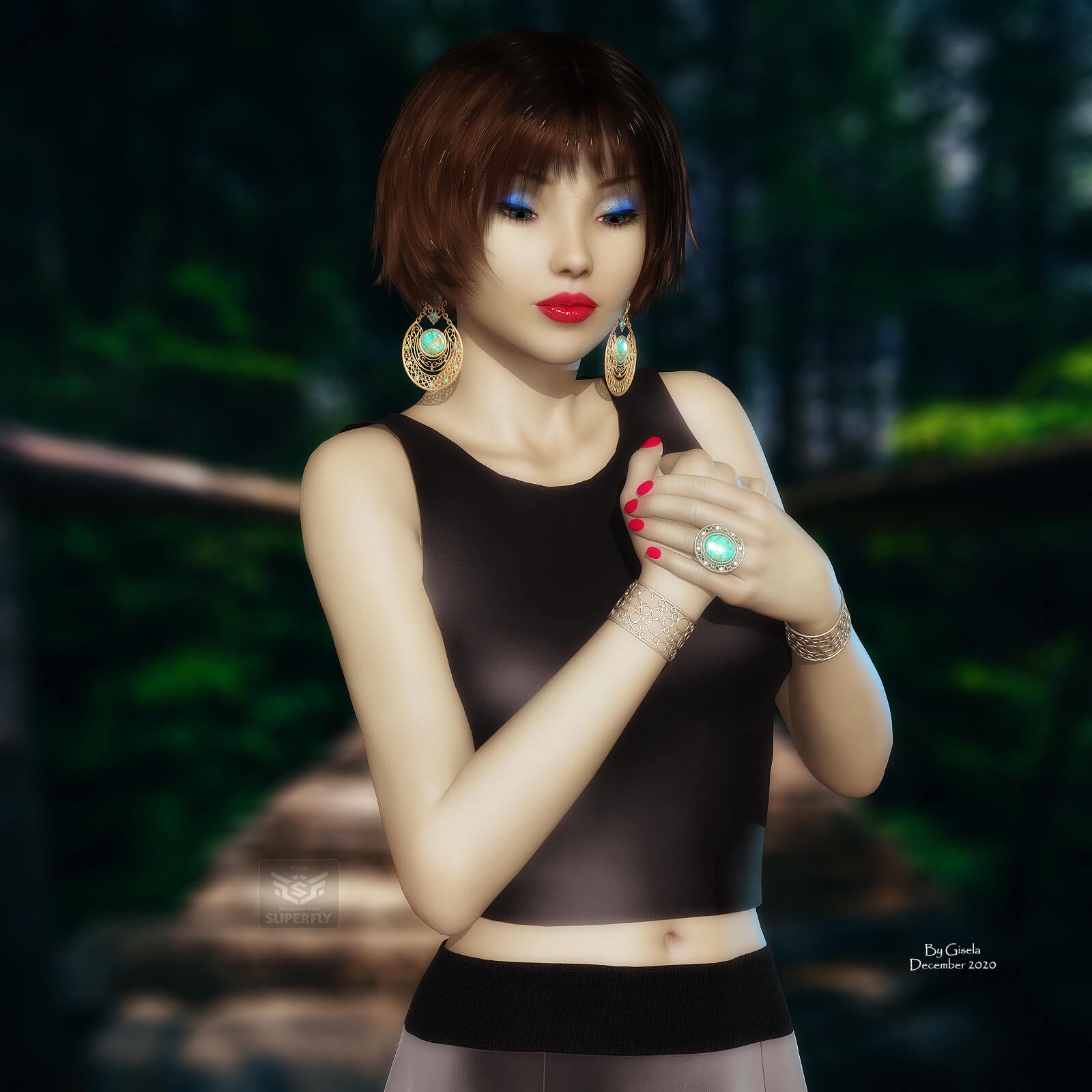 Jannika 3D Render, Digital Art by Gise