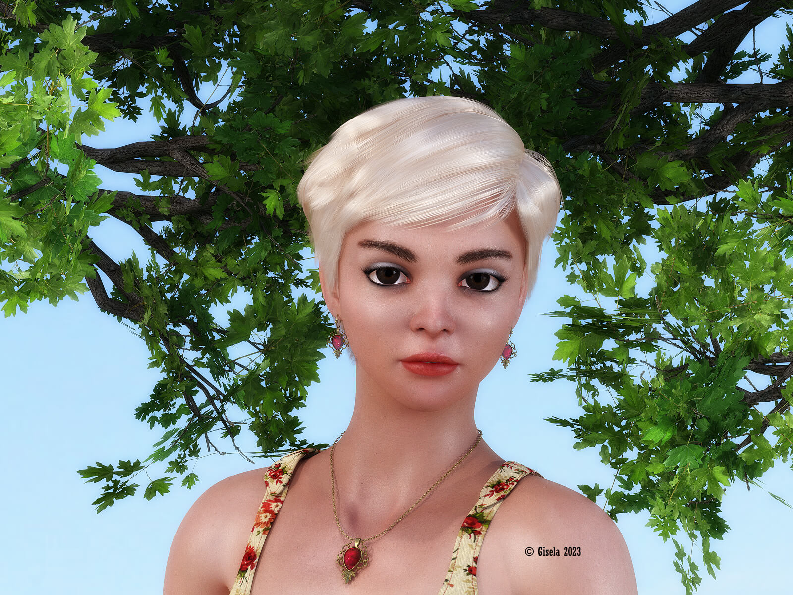 Kendal Again 3D Render, Digital Art by Gise