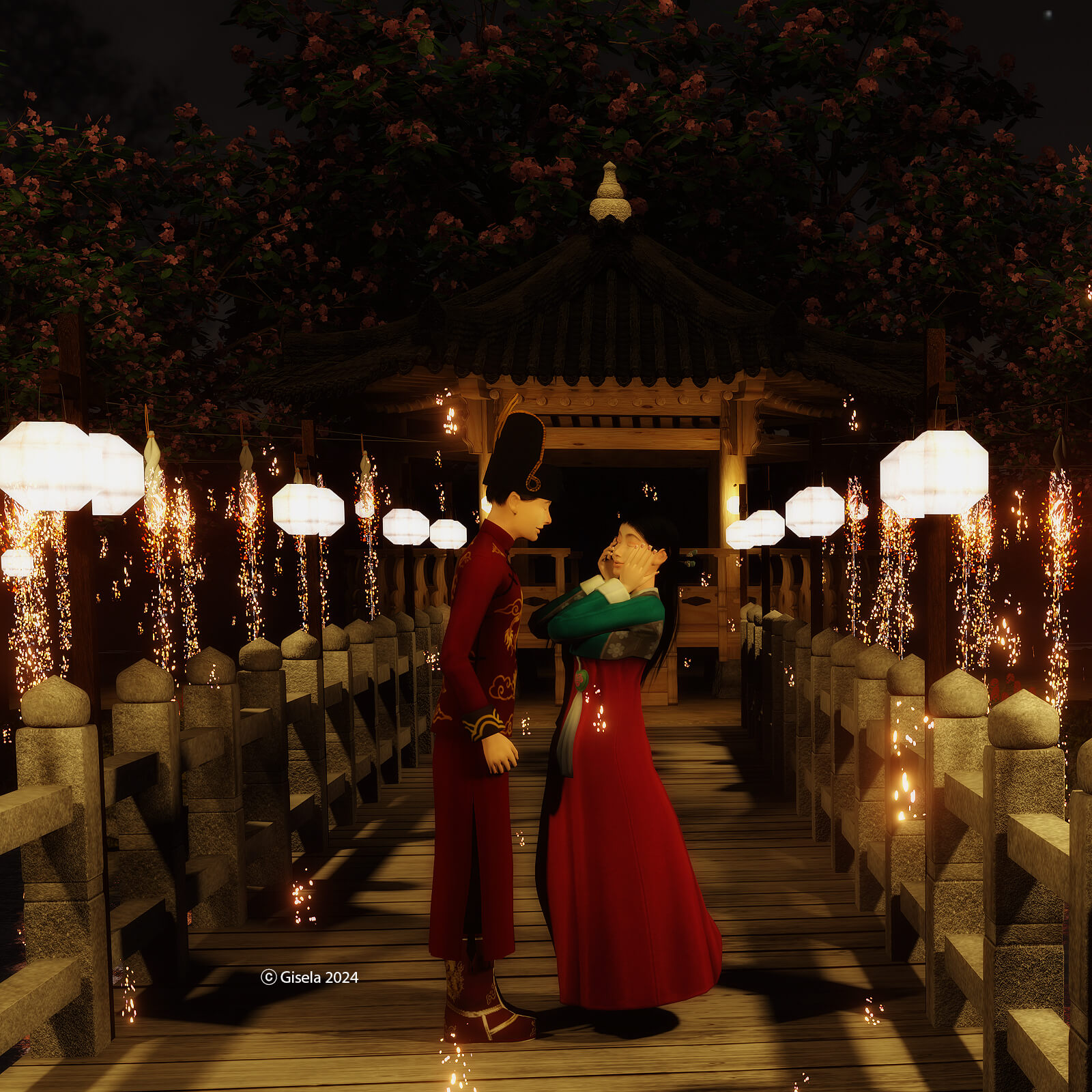 Korean Drama 3D Render, Digital Art by Gise