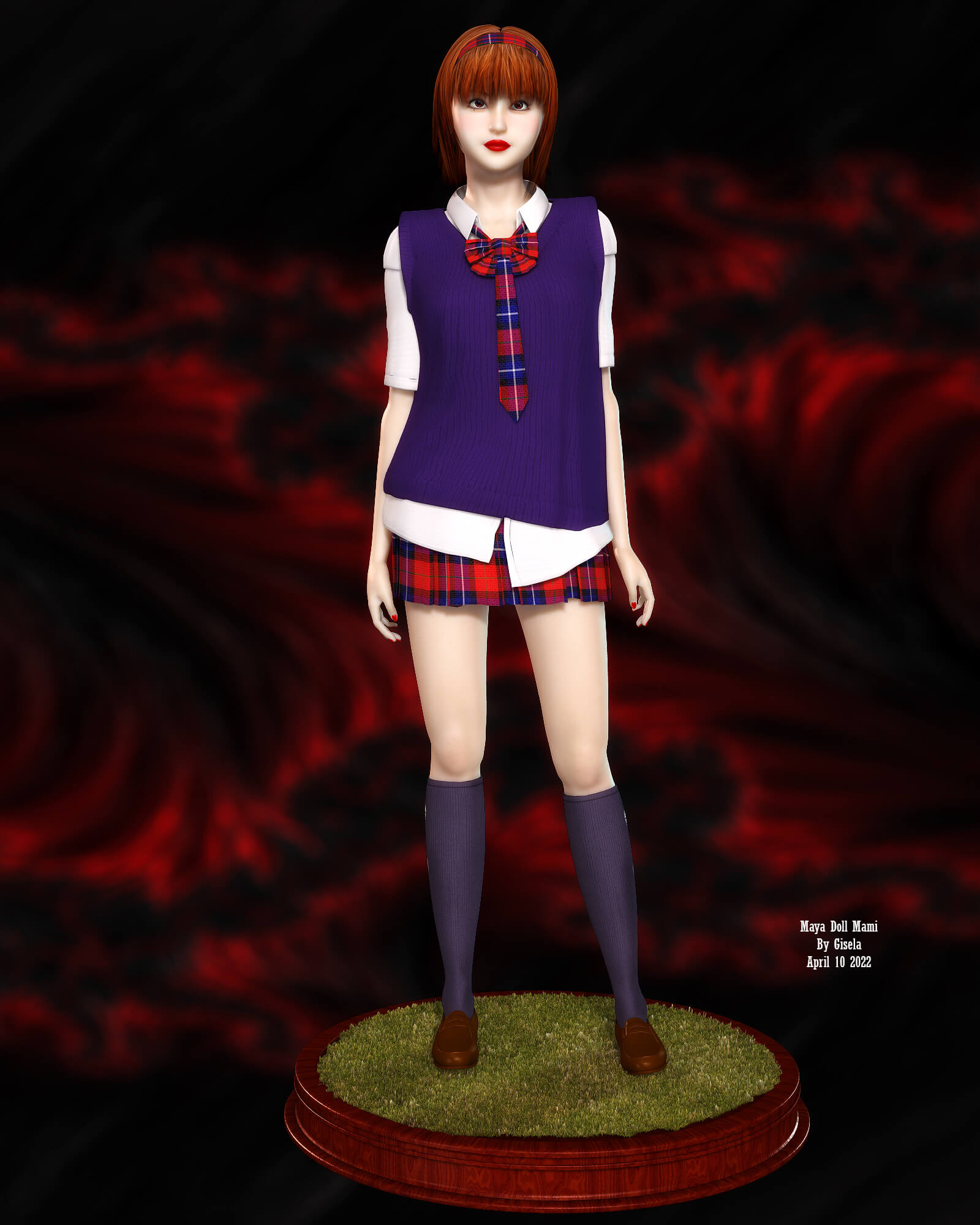 Maya Doll Mamy 3D Render, Digital Art by Gise