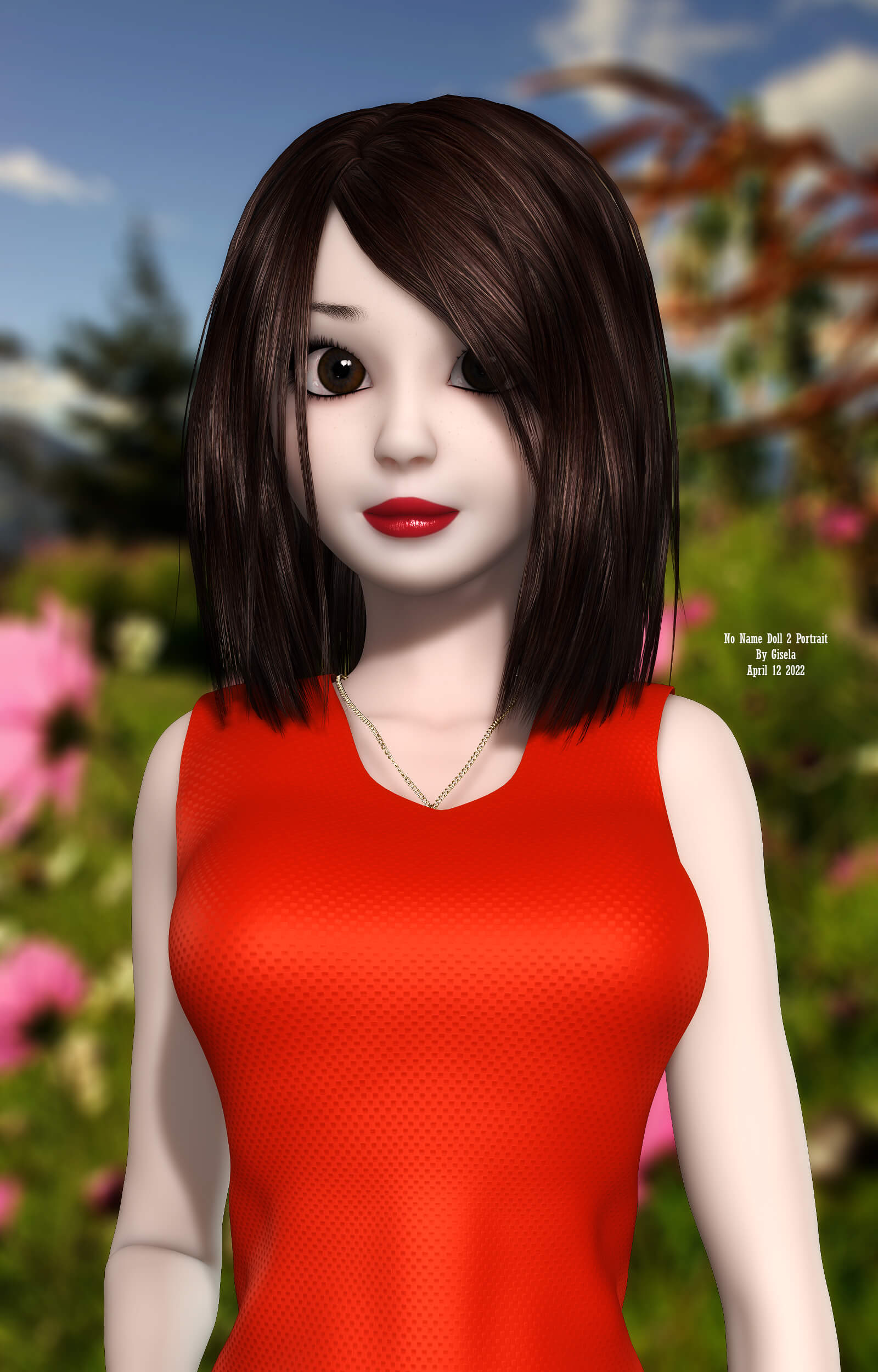 No Name Doll 3D Render, Digital Art by Gise