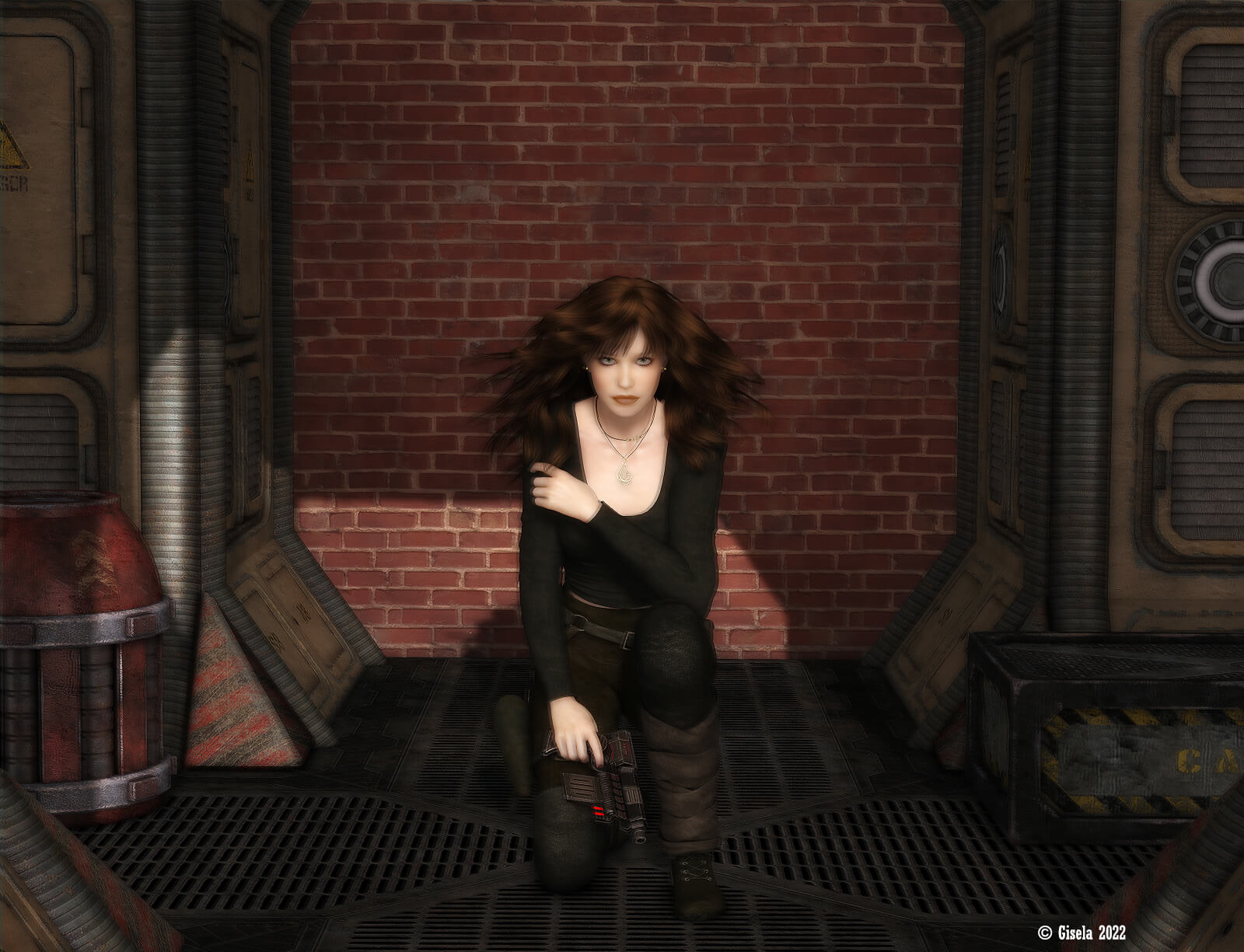 Shadow Dancer 3D Render, Digital Art by Gise