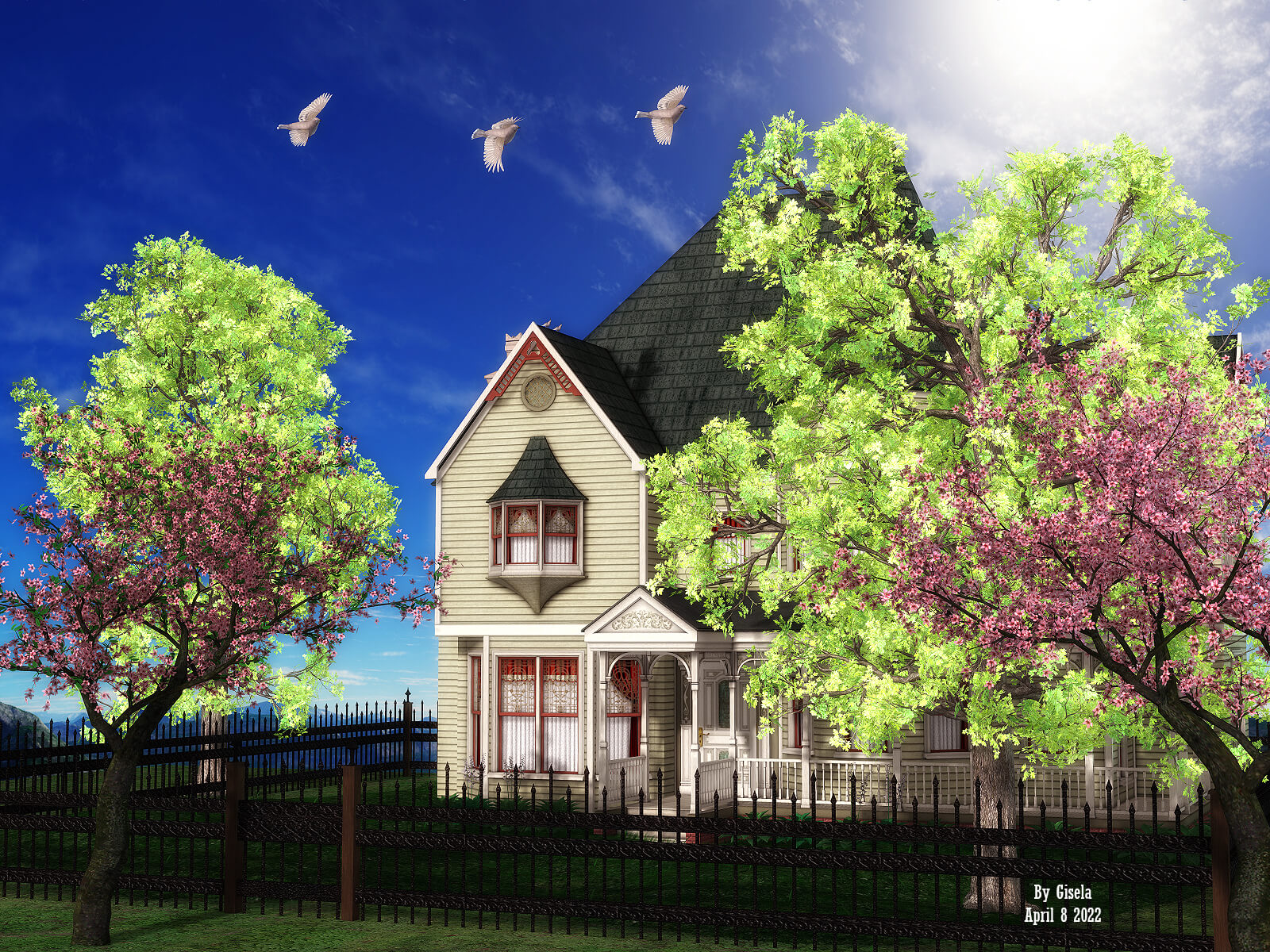 Some Test Scenes 3D Render, Digital Art by Gise