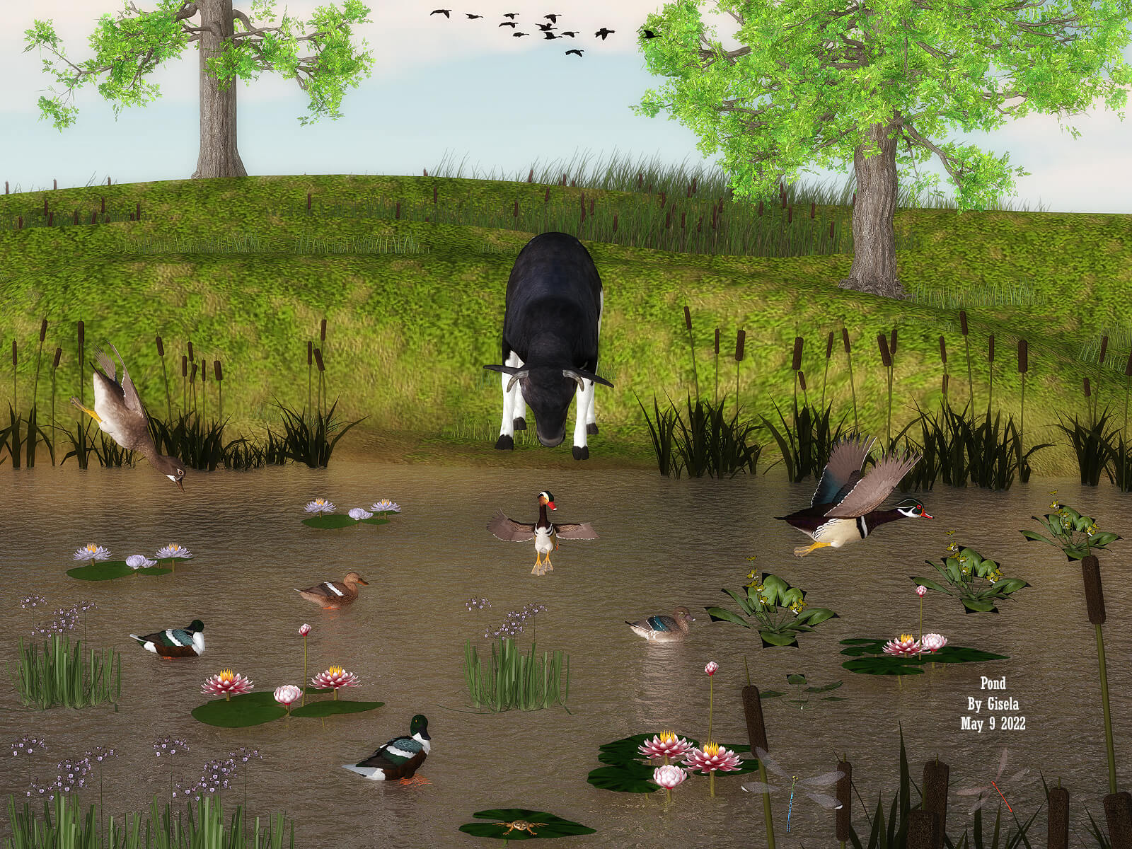 Some Test Scenes 3D Render, Digital Art by Gise