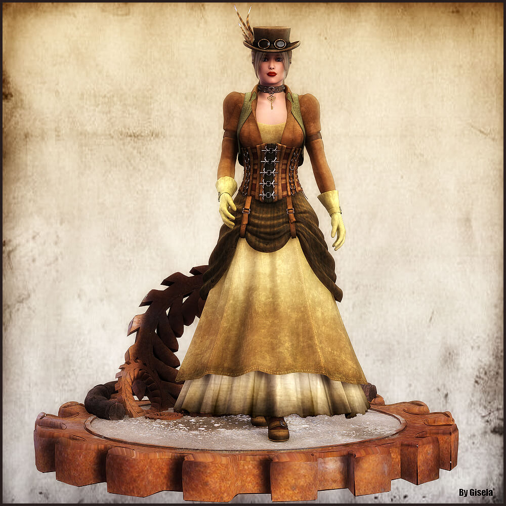 Steampunk 3D Render, Digital Art by Gise