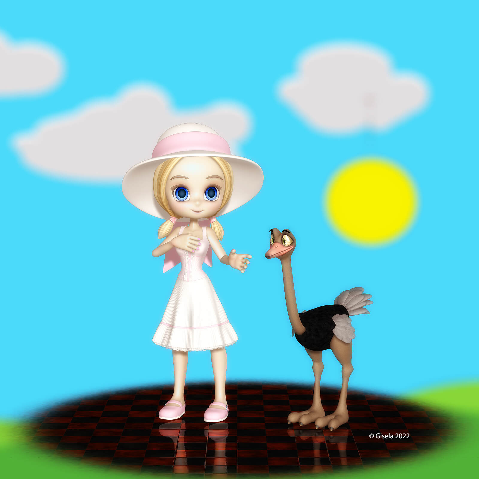 Sunday 3D Render, Digital Art by Gise