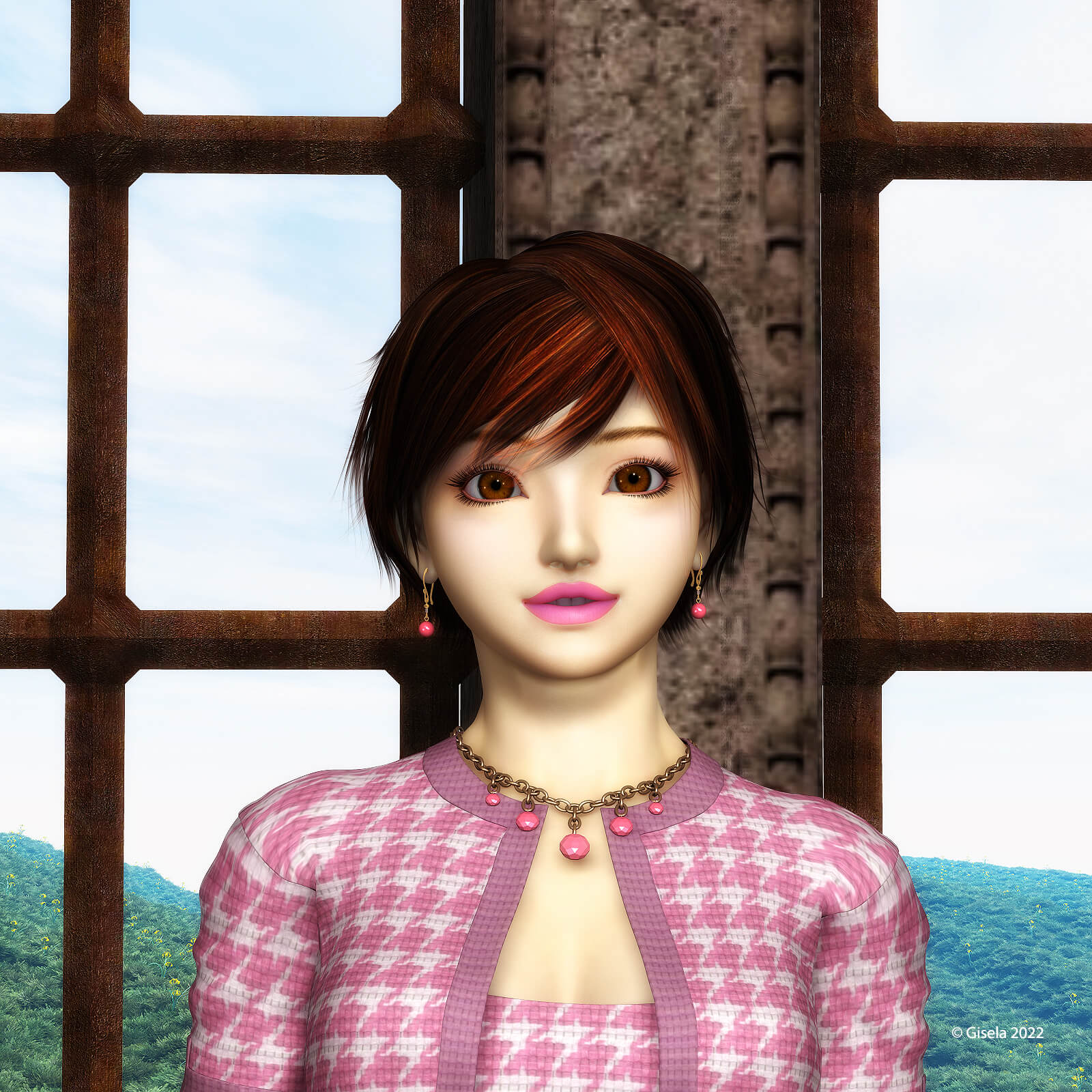 Terai Yuki 2 3D Render, Digital Art by Gise