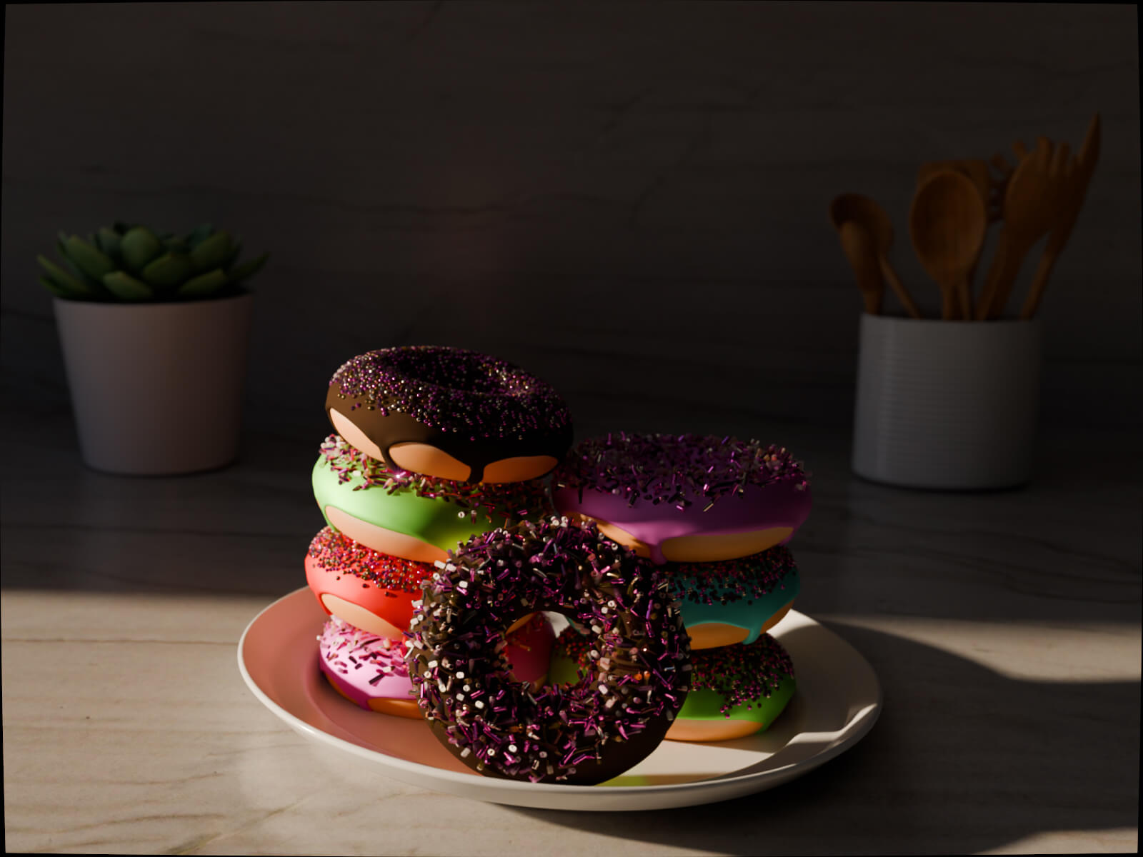 The Donut Blender Tutorial 3D Render, Digital Art by Gise