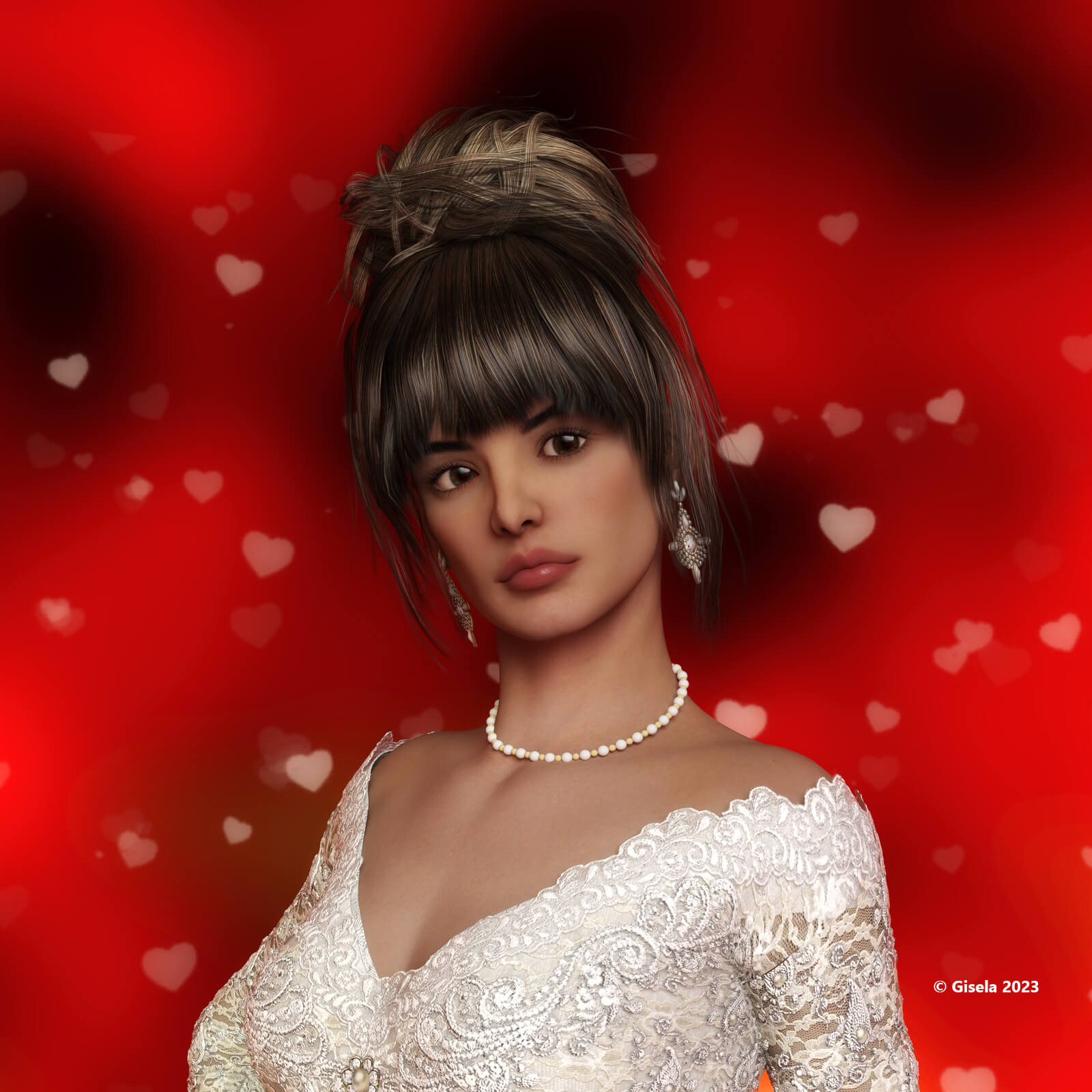 The Modern Bride 3D Render, Digital Art by Gise