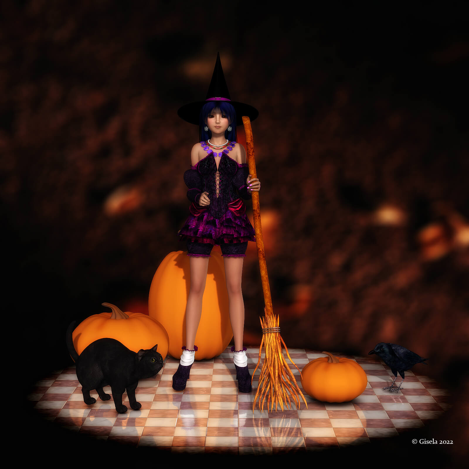 Witches Brewing 3D Render | RenderHub Gallery