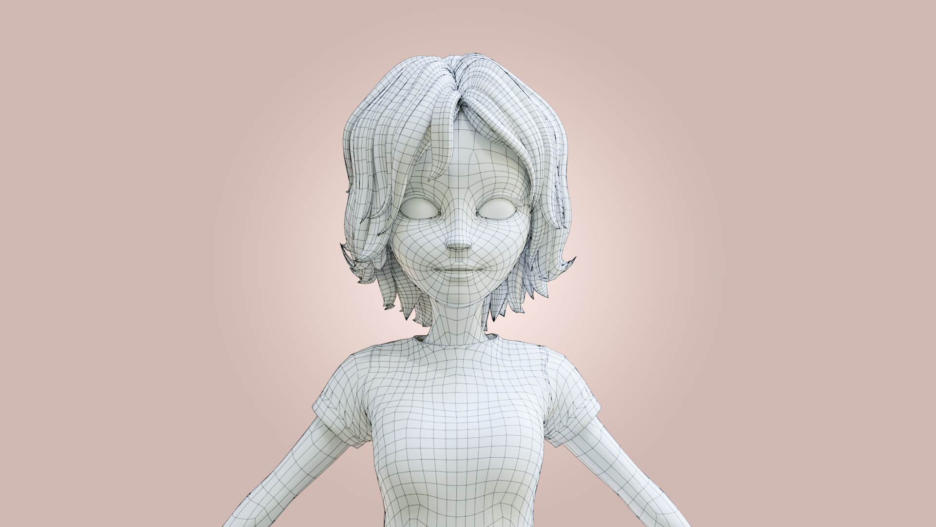 Cartoon Woman Rigged - 3D Model by giyas3dartist