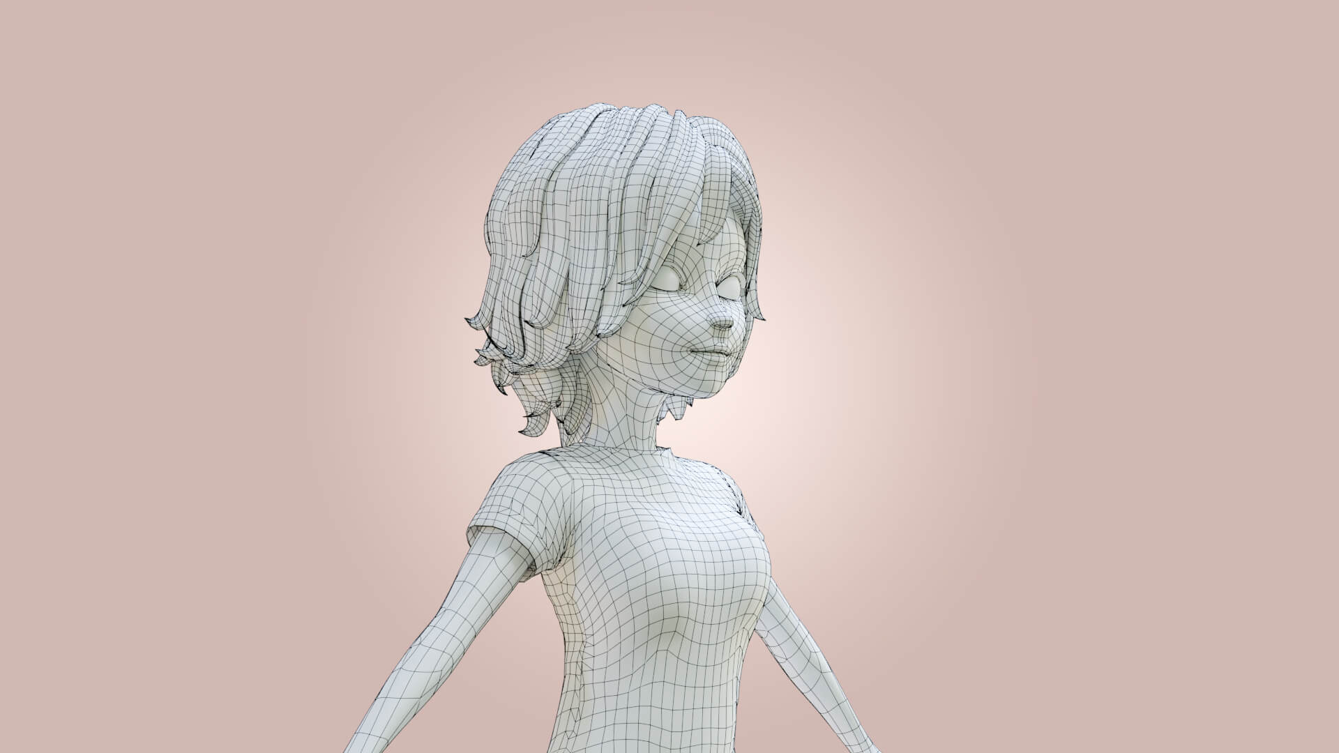 Cartoon Woman Rigged - 3D Model by giyas3dartist